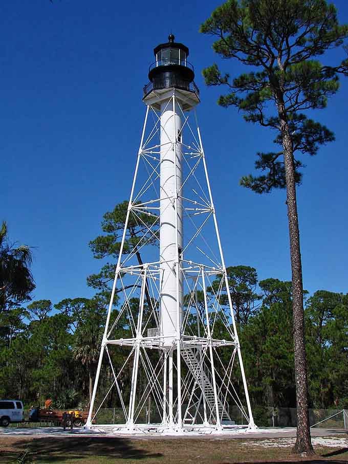 Cape San Blas Light stands tall, guiding ships and providing excellent lighthouse selfie opportunities since forever.