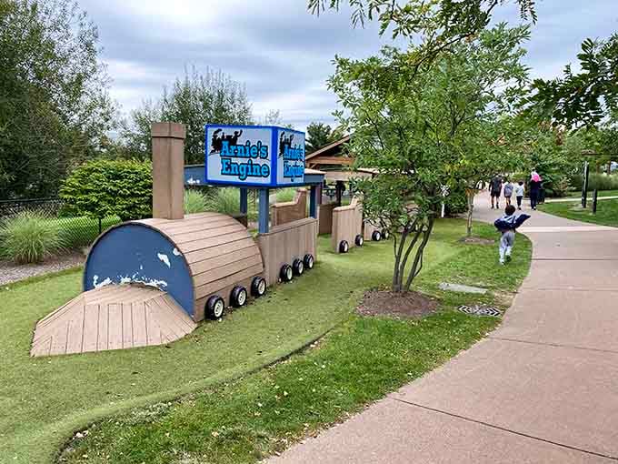 All aboard Arnie's Engine, where the only destination that matters is pure, unfiltered fun.