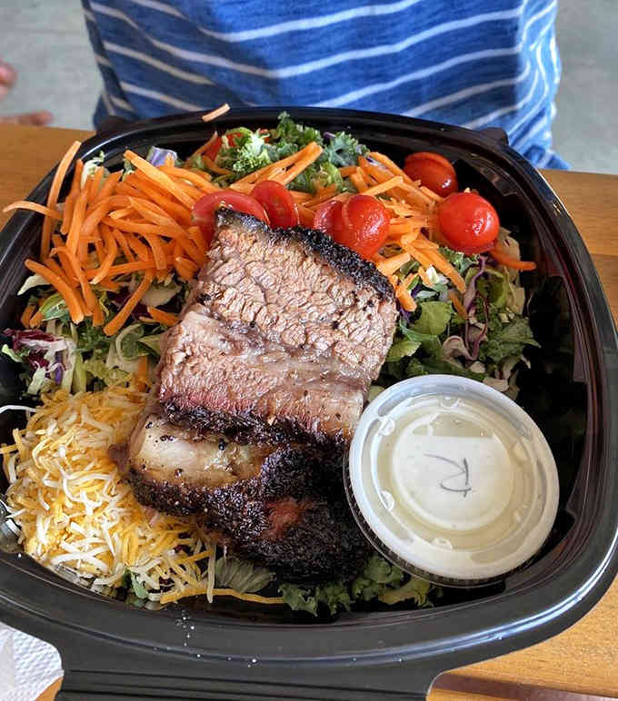 Who says you can't have your vegetables and eat brisket too? This salad is pure genius.