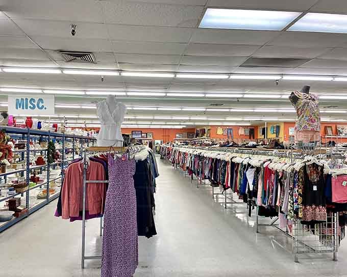 The ladies' section offers enough variety to reinvent your entire style without requiring a second mortgage.