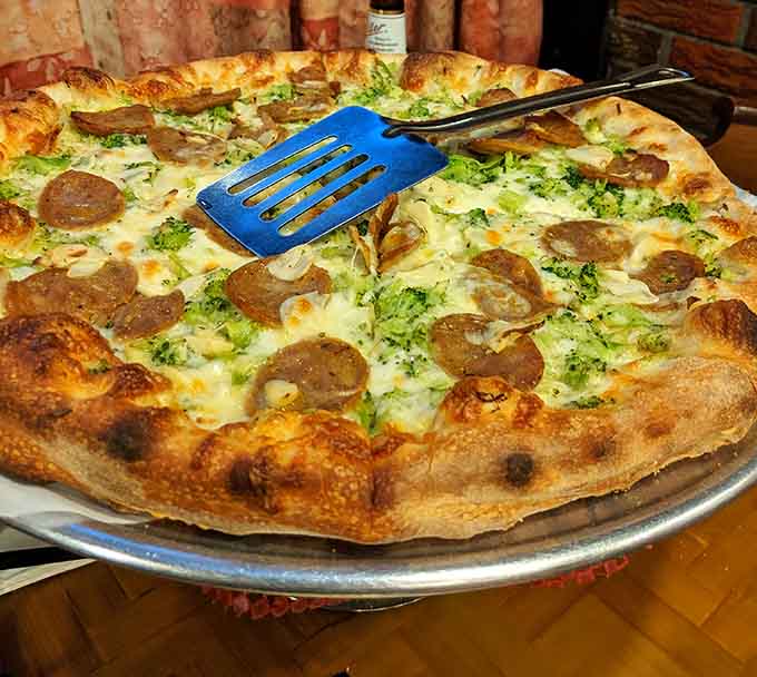 The White Pie brings sophisticated flavors without any of the pretension, just pure deliciousness on every slice.