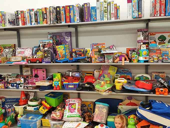 The toy section where childhood memories meet bargain prices &ndash; parents' wallets rejoice while kids discover treasures.