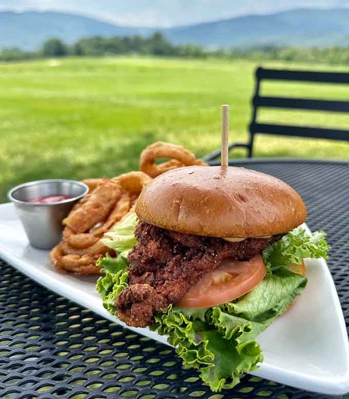 This fried chicken sandwich understands its assignment and delivers with crispy, golden perfection every time.