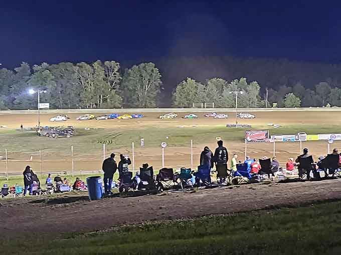 Night racing under the lights brings the community together for affordable thrills that never get old or boring.