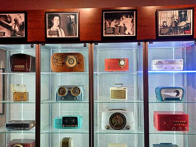 These vintage radios once brought the world into living rooms, back when "streaming" meant water from a faucet.