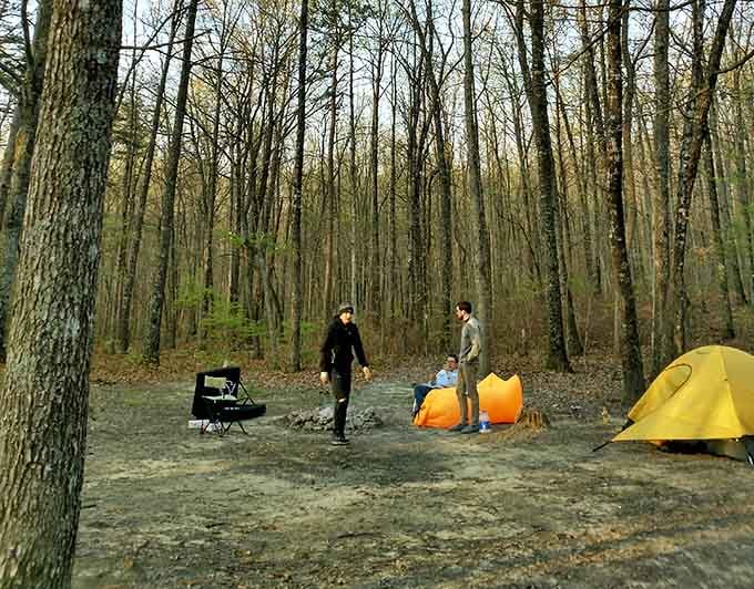 Camping among these ancient stones beats any hotel room, assuming you remembered the s'mores supplies.