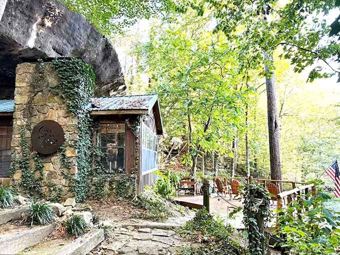 Your morning coffee tastes better when you're sipping it under a 200-foot limestone ceiling, trust me.