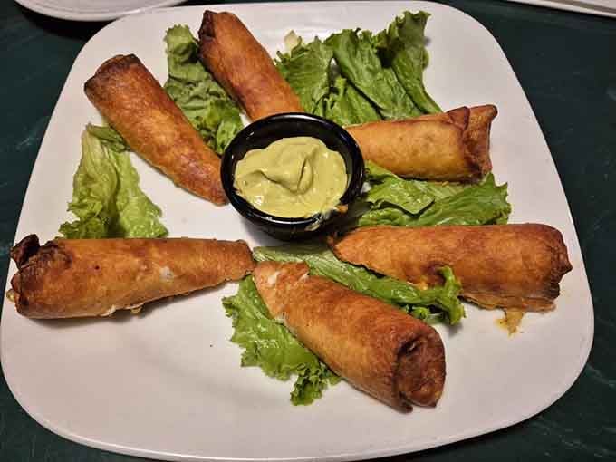 Southwest Eggrolls arrive crispy and golden, ready to kick your taste buds into a higher gear of happiness.