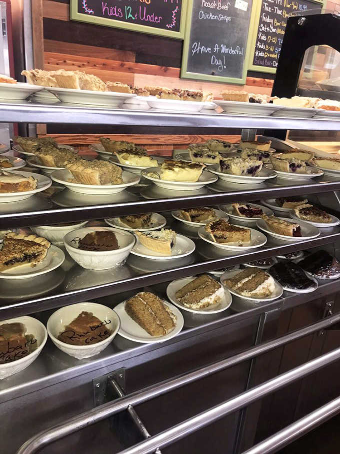 Rows of pie slices waiting like edible lottery tickets, and spoiler alert: you've already won.