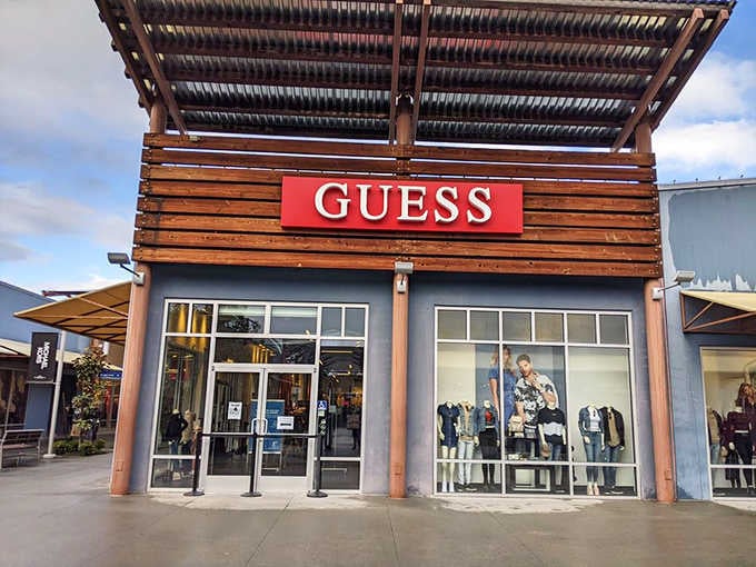 Guess what? You can actually afford Guess here, which feels like winning a small lottery jackpot.