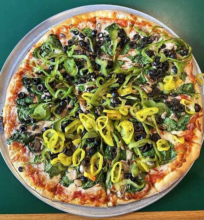 The Masterpiece lives up to its name with seven toppings creating a symphony of flavors on every slice.