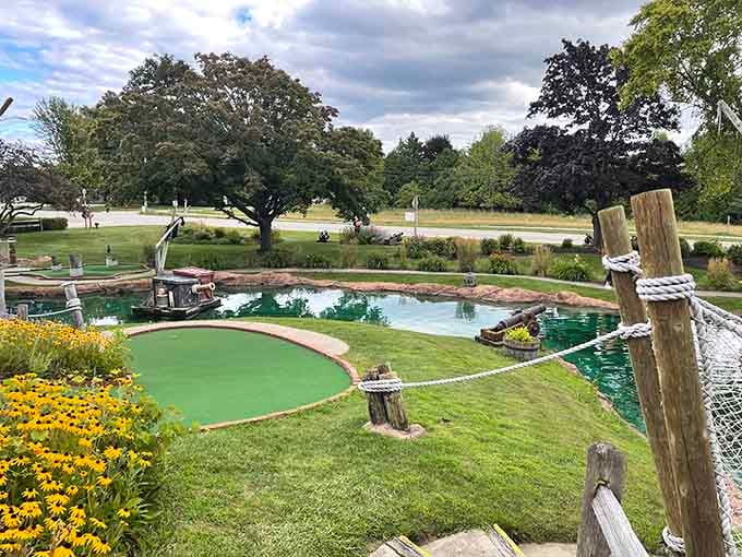 Miniature golf meets nautical whimsy, where your putting skills face off against pirate-themed obstacles and family bragging rights.