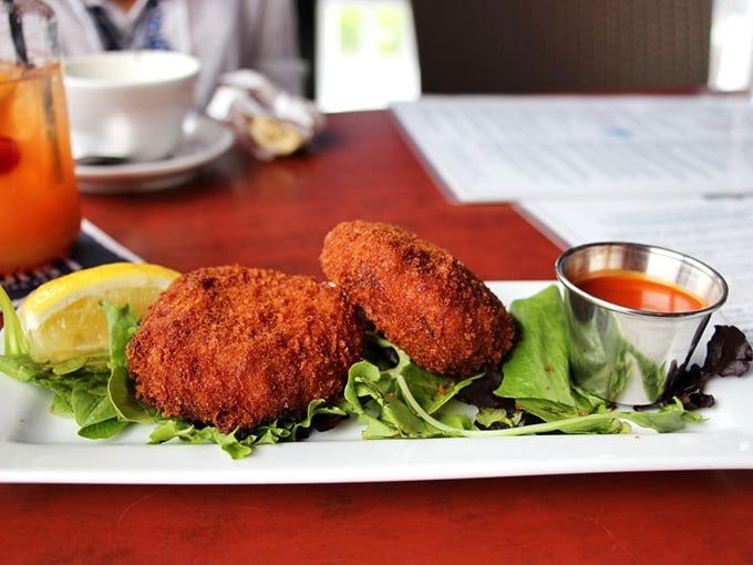 Deep-fried clam chowder balls, because apparently someone asked "what if chowder was portable?" and we're all better for it.