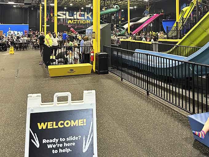 Those colorful slides promise the kind of thrills that make you forget about your mortgage and remember what joy feels like.