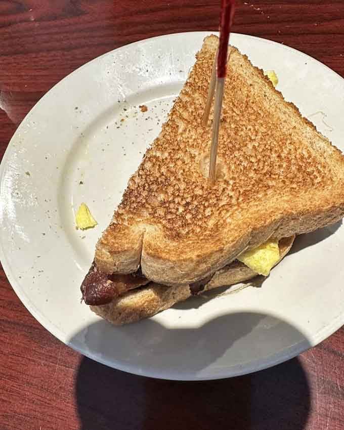 Sometimes the best sandwiches are the simplest ones, perfectly toasted and ready to make your morning magnificent.