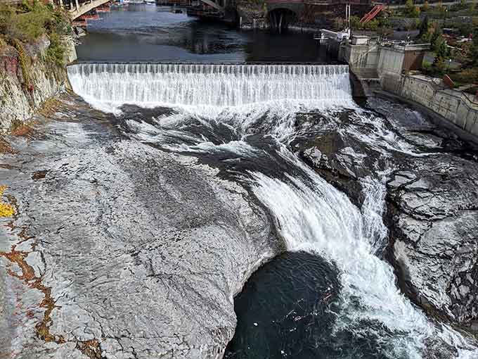 Spokane Falls crashes through downtown's heart, providing white-water drama without leaving the city limits.