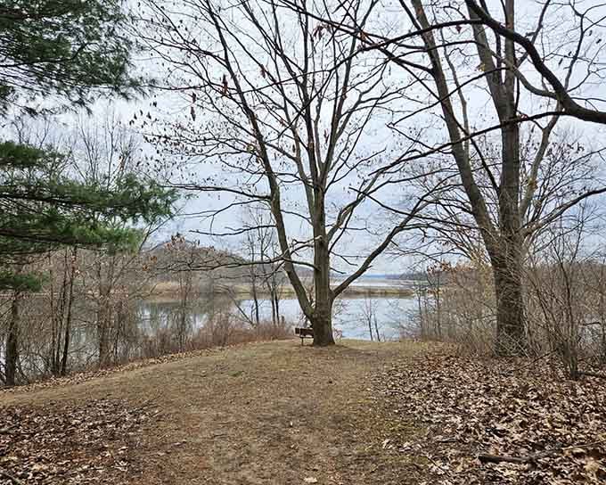 The East Lake Trail offers peaceful walks when you need a break from explaining why fish aren't biting.