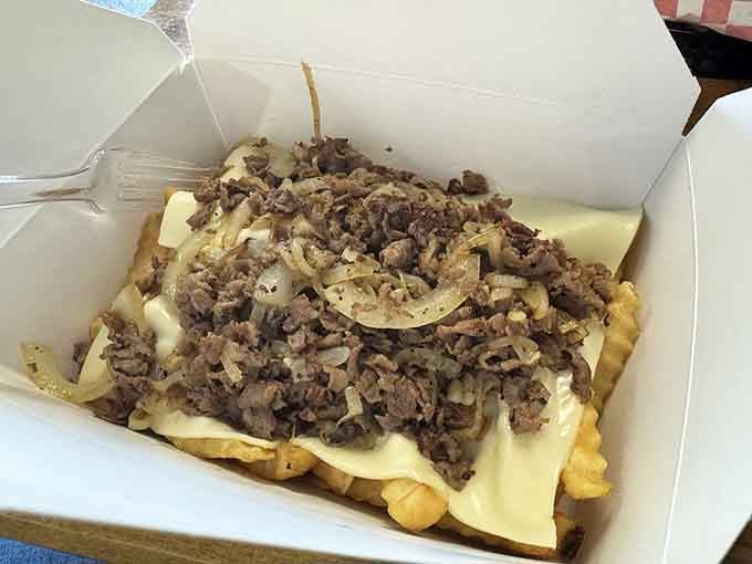 The Philly Fry Box combines two beloved foods into one glorious creation that defies all dietary logic.