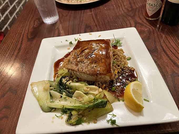 That salmon steak proves they take every dish seriously, not just the ones that get top billing.