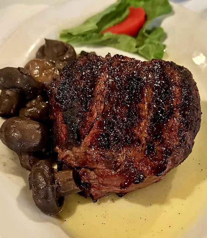 A filet so tender it practically melts, proving you don't need a downtown address for downtown-quality steaks.