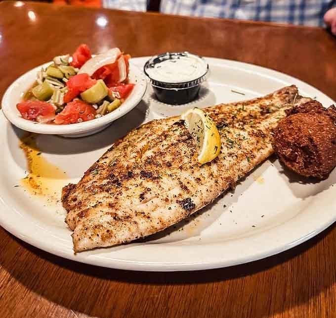 Blackened red fish so perfectly seasoned, it makes you wonder why anyone orders it any other way.