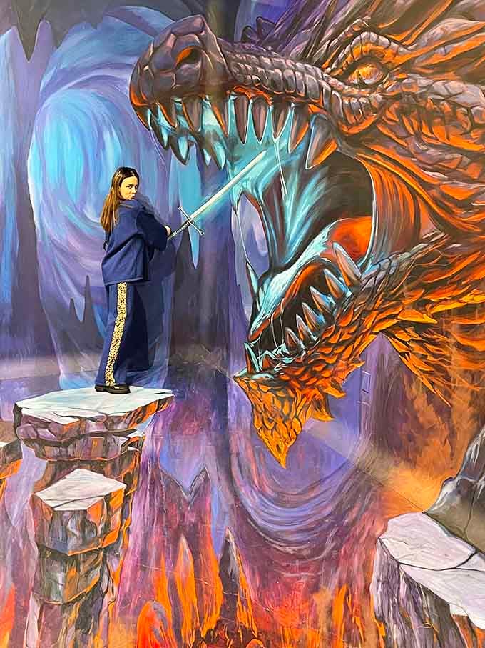 Facing down a fire-breathing dragon with a glowing sword &ndash; your inner fantasy hero has officially been activated.