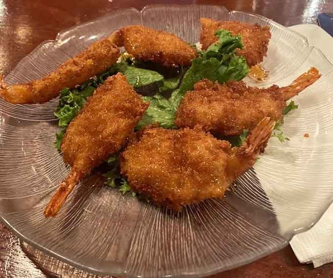 Honey shrimp brings a touch of sweetness to the saloon, proving versatility lives here too.