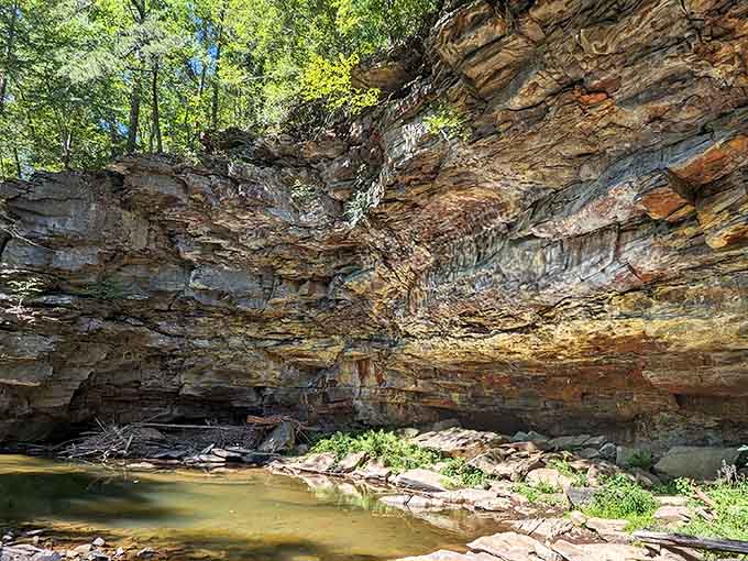 These layered rock formations are basically Pennsylvania's version of a geological layer cake, minus the frosting.