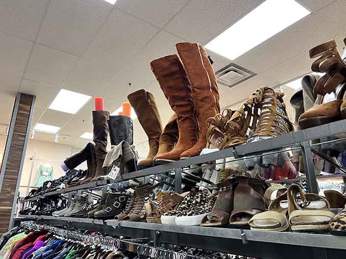 Boots standing at attention, ready to march into your closet without requiring a bank loan first.