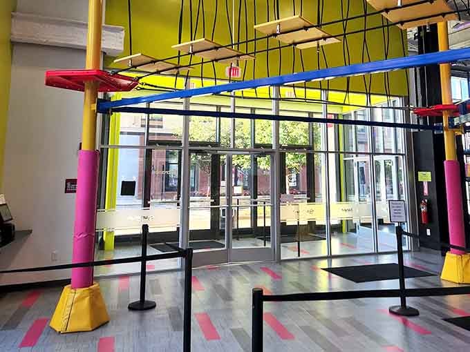 That warrior course overhead isn't just decoration&mdash;it's where dignity goes to die and laughter comes to live forever.