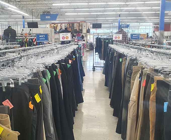 Denim for days, organized so well you won't need a search party to find your size.