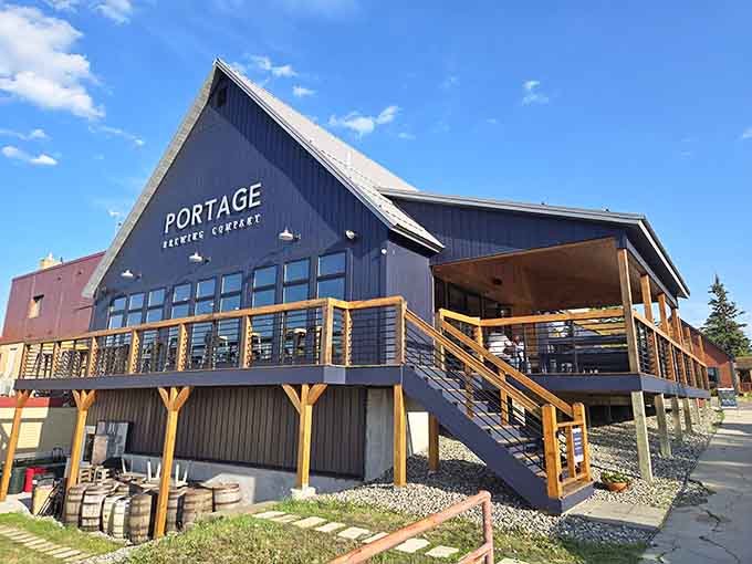 Portage Brewing Company stands ready to refresh visitors who've earned their beer the Minnesota way: by surviving winter.
