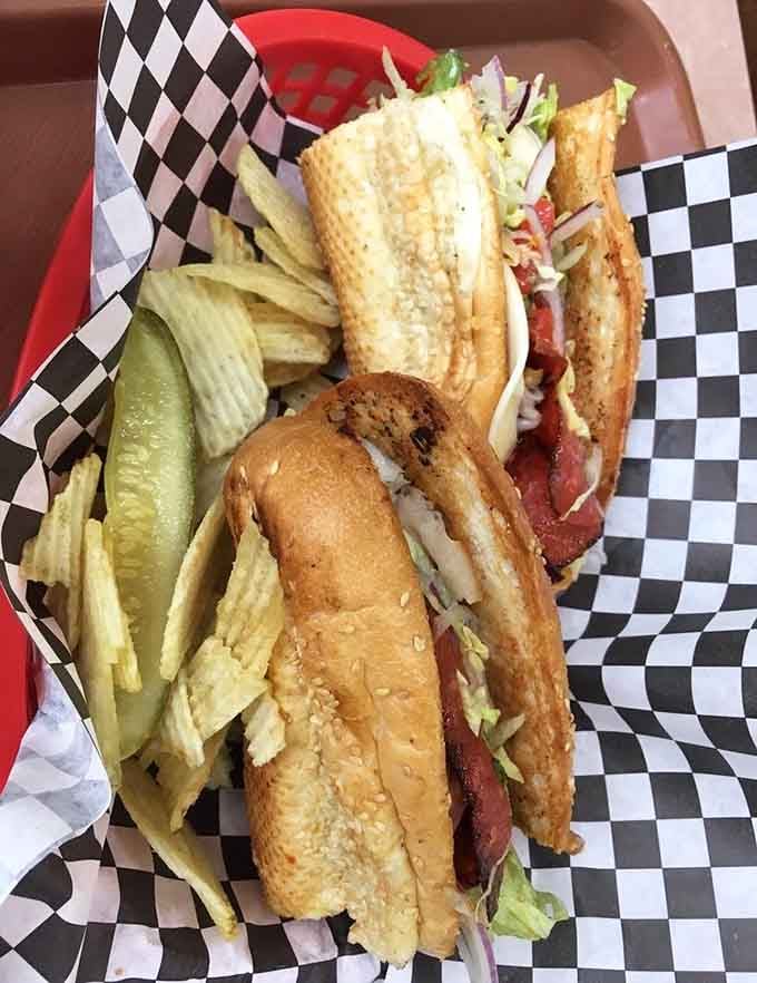 This California Club proves that West Coast meets Texas-sized portions in the most delicious way possible at Weinberger's.