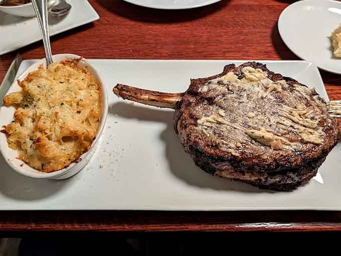 That tomahawk steak isn't just dinner, it's a commitment that comes with its own gravitational pull.