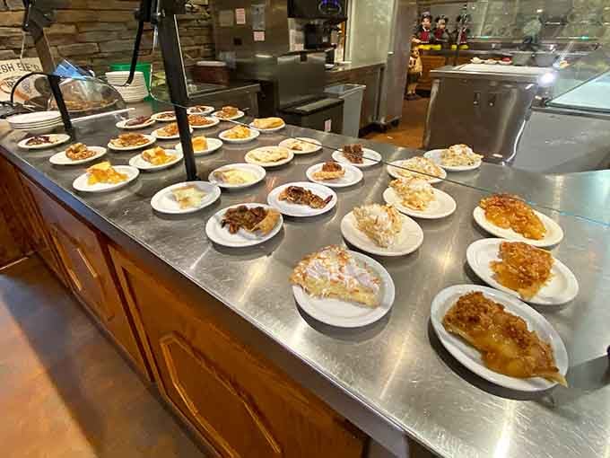 Pie varieties line up like contestants in a beauty pageant, each one deserving of the crown and your undivided attention.