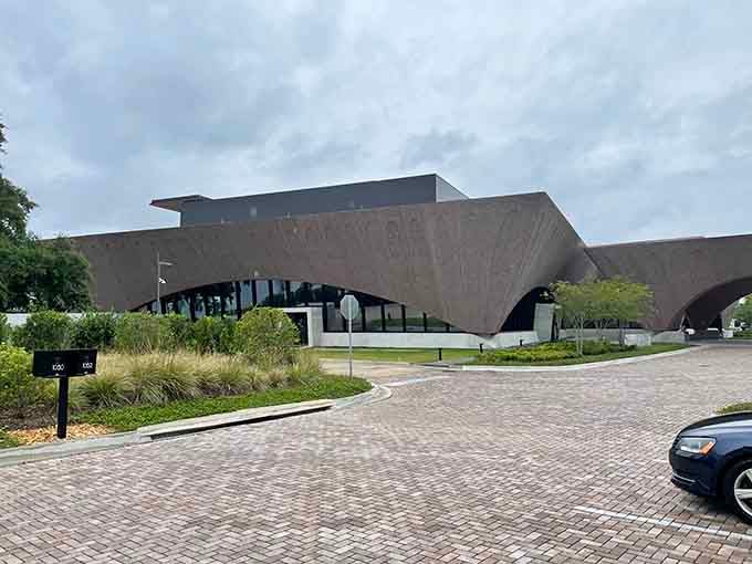 Modern architecture meets natural beauty, proving Winter Park respects both innovation and those gorgeous old oaks.