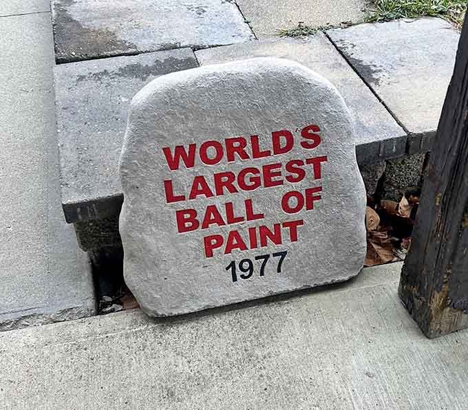 Since 1977, this rock has welcomed visitors to witness what happens when dedication meets a really good paint supply.
