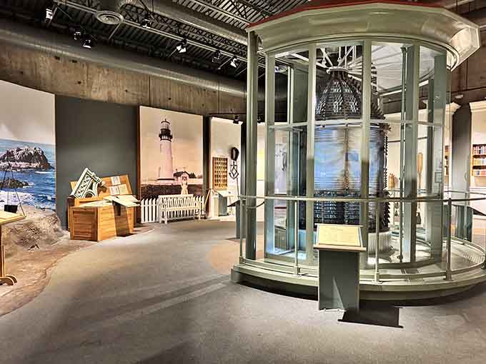 That Fresnel lens traveled from Paris around Cape Horn just to end up here, making your road trip seem pretty easy.