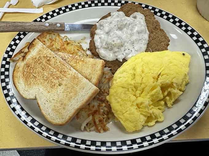 Country fried steak with gravy proves that some comfort foods earned their legendary status through sheer deliciousness and carbs.