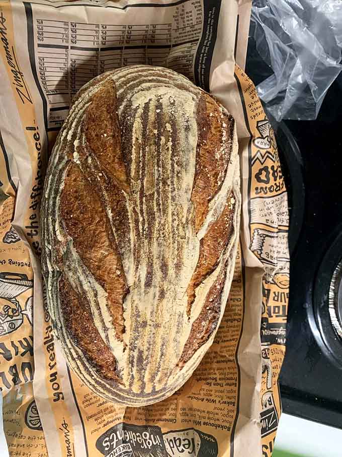 Artisan bread with a crackling crust that sings when you slice it, the foundation of every great sandwich.