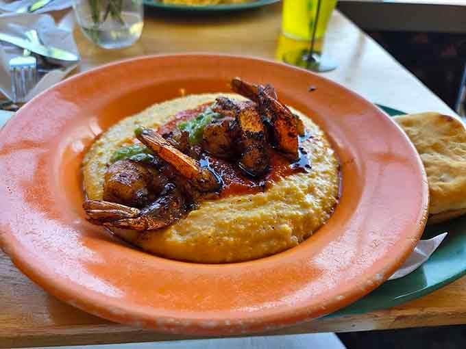 Shrimp and grits so good they'll make you reconsider every breakfast choice you've ever made before.