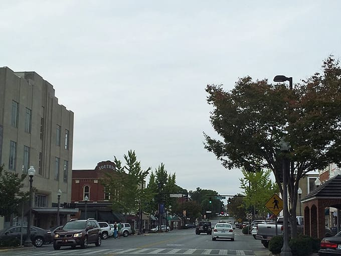 Downtown Florence welcomes you with tree-lined streets where neighbors still wave and parking spots actually exist.