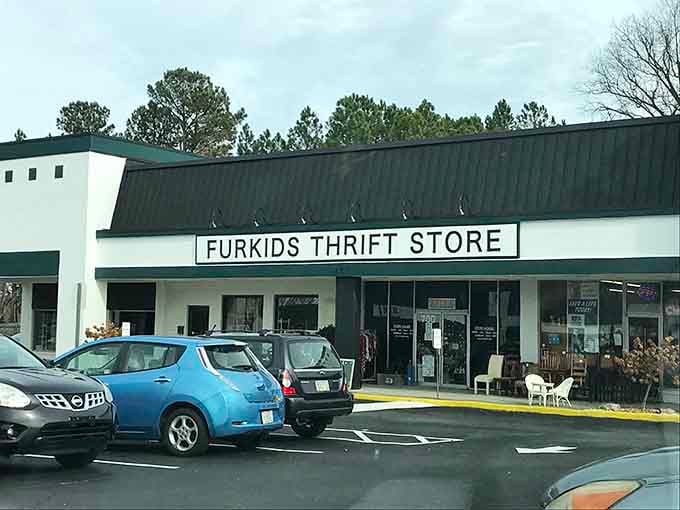Clean lines and a welcoming entrance prove that thrift shopping for a cause can look this good.