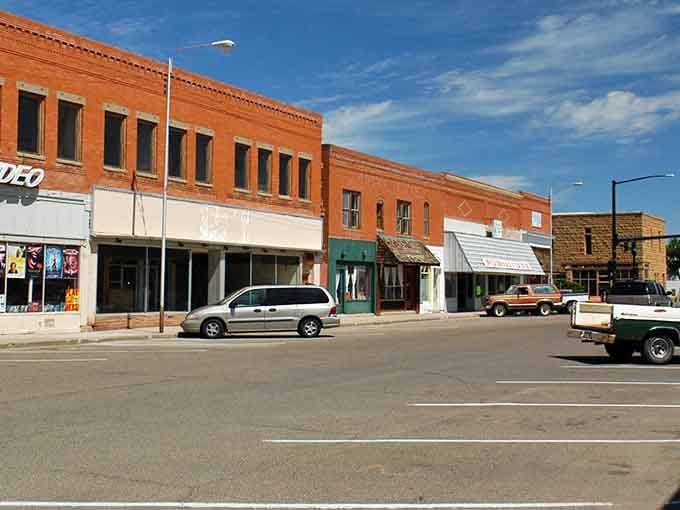 Las Animas showcases classic prairie town architecture, where every building seems to lean into the wind with quiet determination.