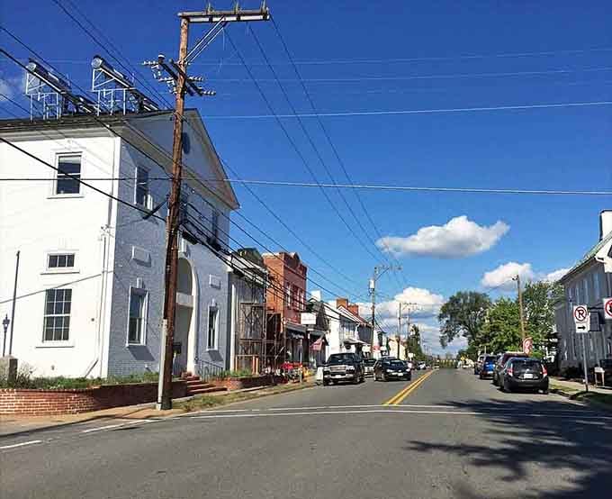 Marshall's main street stretches out like a Sunday drive that never needs to end too soon.