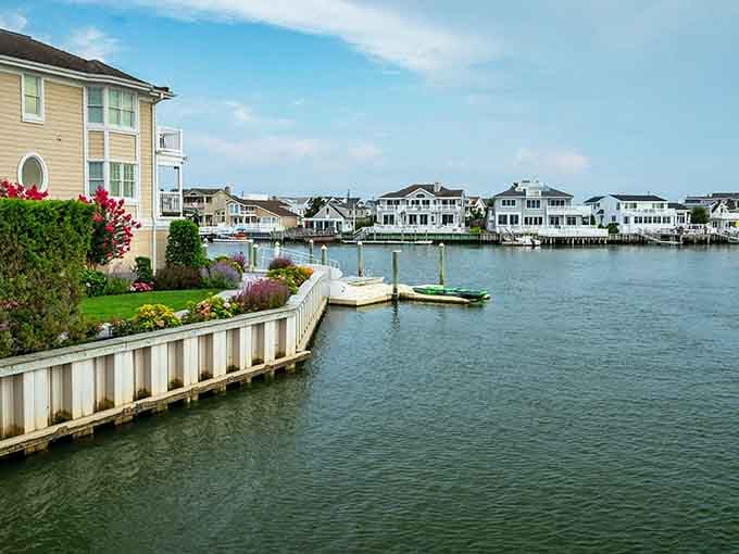 Waterfront living where your backyard is literally the bay—kayaks ready, peaceful waters calling your name daily.
