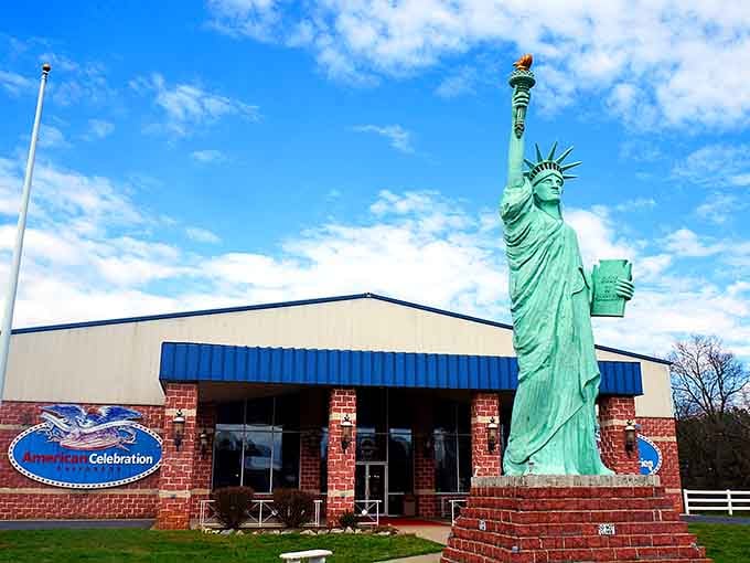 Lady Liberty stands guard over parade floats and patriotic memories in this wonderfully unexpected Shenandoah Valley treasure.