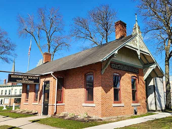 The Historical Society building in Tonawanda looks like it stepped out of a Norman Rockwell painting, all brick and charm.