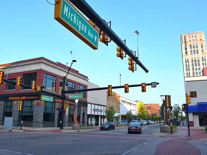 Michigan Avenue's traffic lights and fresh pavement show a city investing in itself without charging residents Manhattan rents.