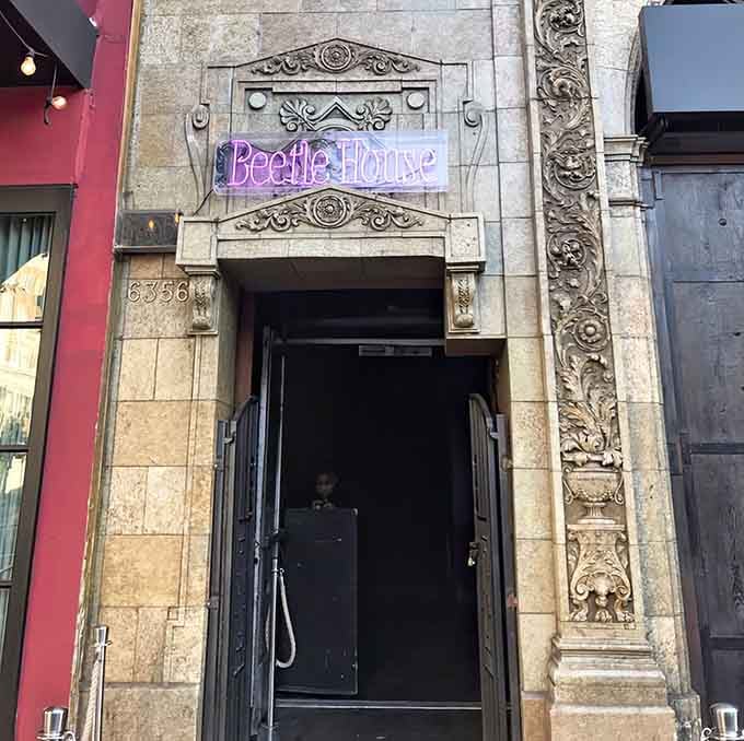 Hollywood Boulevard gets a deliciously dark makeover when Tim Burton's aesthetic takes over your dinner plans completely.